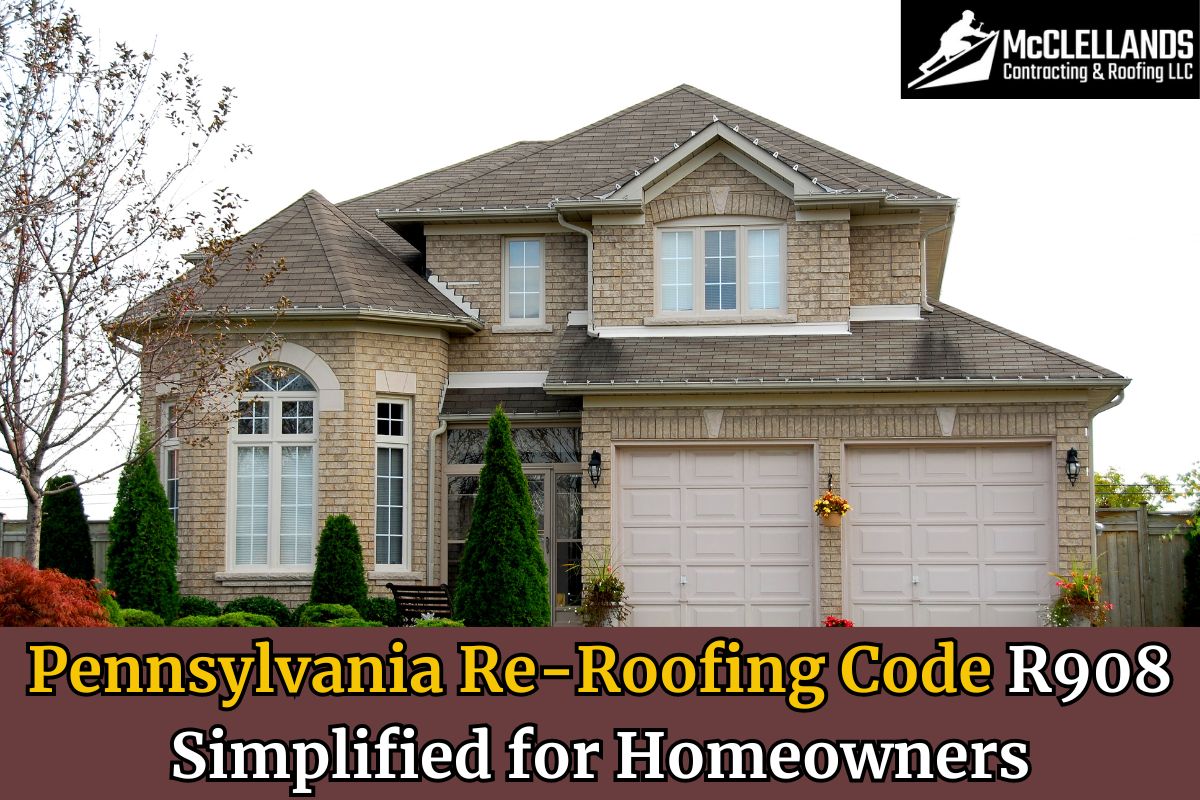 Pennsylvania Roofing Code R908 (Re-Roofing) Simplified